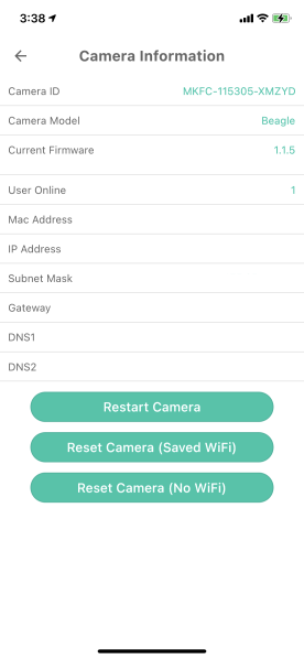 Device-Camera setting | Beaglecam